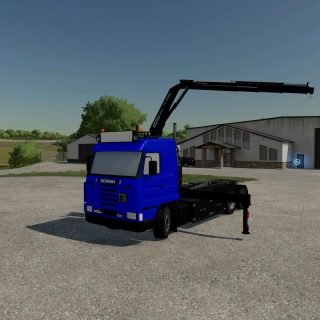 Scania 143M V8 Hooklift v1.0 FS22 Mod | Farming Simulator 22 Mod