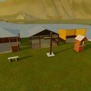 Small Decoration Package (Prefab) v1.0 FS22 Mod | Farming Simulator 22 Mod