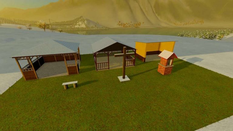 Small Decoration Package (Prefab) v1.0 FS22 Mod | Farming Simulator 22 Mod