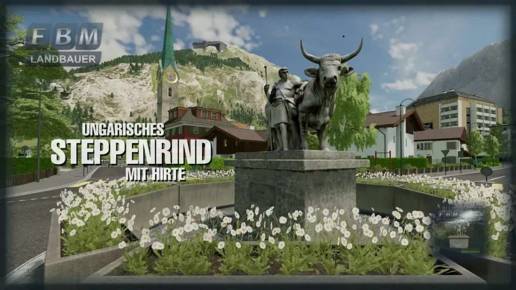 Steppe Cattle (Bull Gate) v1.0 FS22 Mod | Farming Simulator 22 Mod