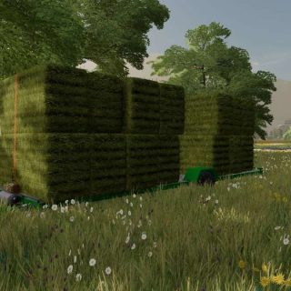 STS bale trailer v1.1 FS22 Mod | Farming Simulator 22 Mod