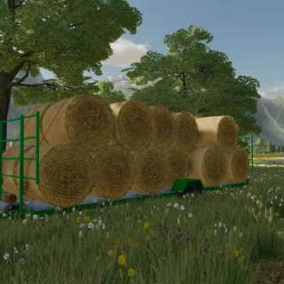 STS bale trailer v1.1 FS22 Mod | Farming Simulator 22 Mod