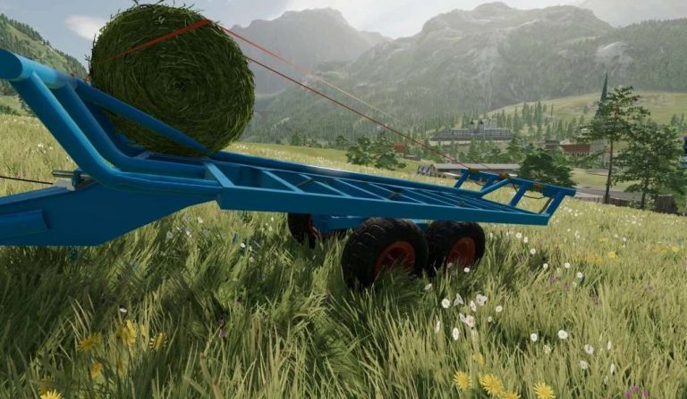 T088 Bale Trailer V1.0 FS22 Mod | Farming Simulator 22 Mod