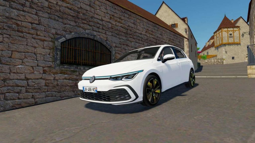 Volkswagen Golf 8 GTE v1.0.0.1 FS22 Mod | Farming Simulator 22 Mod