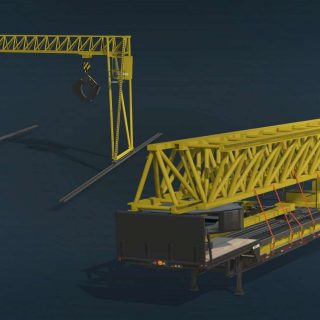 Wood Crane v1.1 FS22 Mod | Farming Simulator 22 Mod