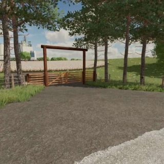 Wooden Gate v1.0 FS22 Mod | Farming Simulator 22 Mod
