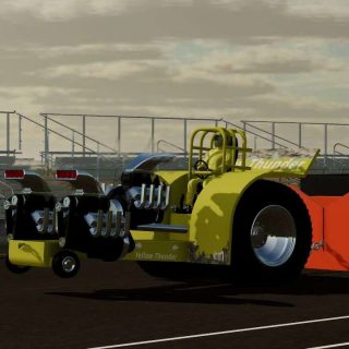 Yellow Thunder Pulling Tractor v1.0 FS22 Mod | Farming Simulator 22 Mod