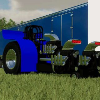 Blue Modified Pulling Tractor v1.0 FS22 Mod | Farming Simulator 22 Mod