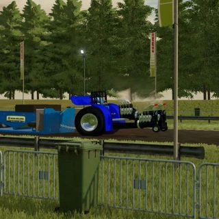 Blue Modified Pulling Tractor v1.0 FS22 Mod | Farming Simulator 22 Mod