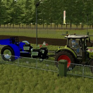 Blue Modified Pulling Tractor v1.0 FS22 Mod | Farming Simulator 22 Mod