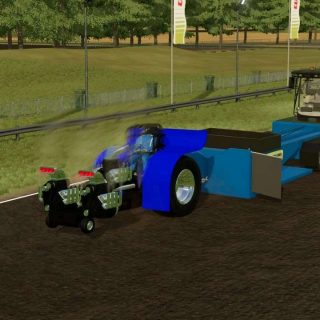 Blue Modified Pulling Tractor v1.0 FS22 Mod | Farming Simulator 22 Mod