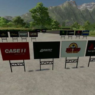 Brand Yard Signs v1.0 FS22 Mod | Farming Simulator 22 Mod