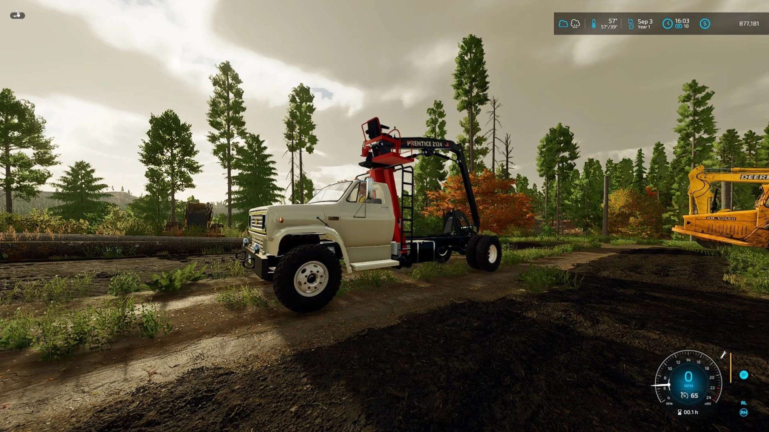 C-60 Log Loader Truck Front Mount v1.0 FS22 Mod | Farming Simulator 22 Mod