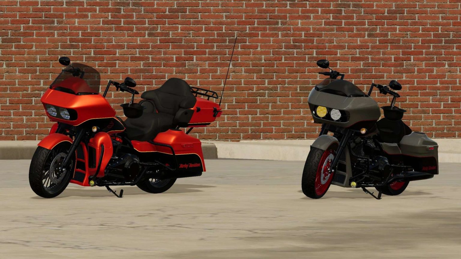Harley Road Glide v1.0 FS22 Mod | Farming Simulator 22 Mod