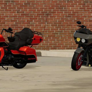 Harley Road Glide v1.0 FS22 Mod | Farming Simulator 22 Mod