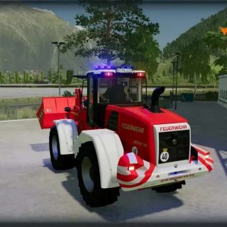 Fire Brigade Wheel Loader v1.1 FS22 Mod | Farming Simulator 22 Mod