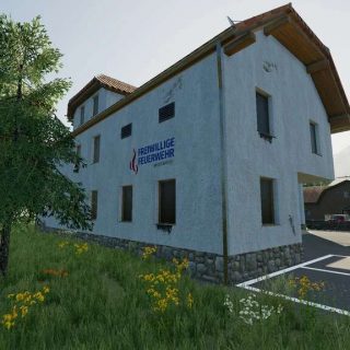 FireStation (Prefab) v1.0 FS22 Mod | Farming Simulator 22 Mod