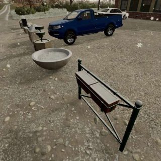 Flower Pots Pack v1.1 FS22 Mod | Farming Simulator 22 Mod