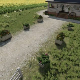 Flower Pots Pack v1.1 FS22 Mod | Farming Simulator 22 Mod