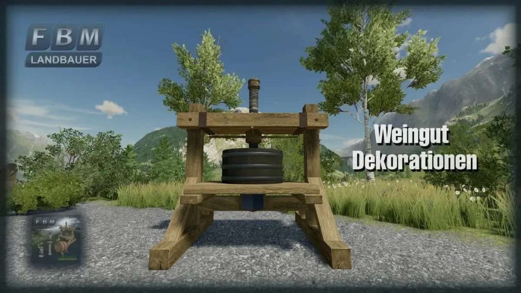 Grape Farm Decorations Package v1.1 FS22 Mod | Farming Simulator 22 Mod