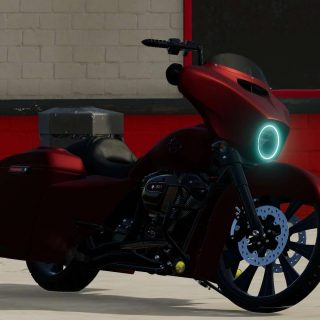 Harley Streetglide v1.0 FS22 Mod | Farming Simulator 22 Mod