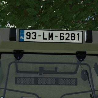 Irish License Plates (Prefab) v1.0 FS22 Mod | Farming Simulator 22 Mod