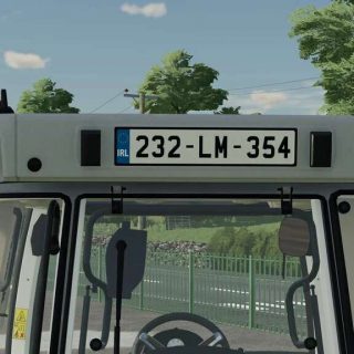 Irish License Plates (Prefab) v1.0 FS22 Mod | Farming Simulator 22 Mod