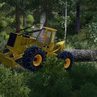 John Deere 540gIII Cable Skidder (Yellow 90's Style) v1.0 FS22 Mod ...