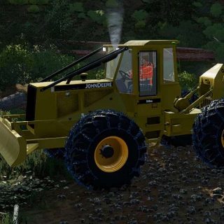 John Deere 540gIII Cable Skidder (Yellow 90's Style) v1.0 FS22 Mod ...