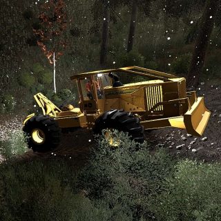 John Deere 640LII Cable Skidder v1.0 FS22 Mod | Farming Simulator 22 Mod