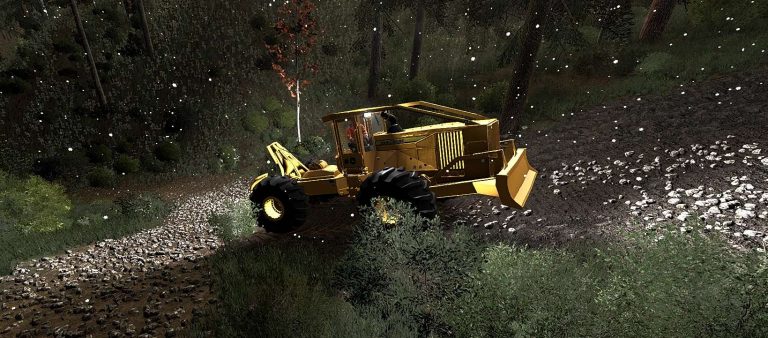 John Deere 640LII Cable Skidder v1.0 FS22 Mod | Farming Simulator 22 Mod