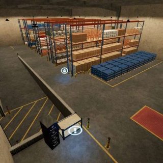 Large Logistic Warehouse v1.0 FS22 Mod | Farming Simulator 22 Mod