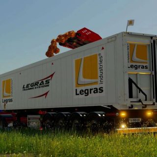 LEGRAS trailer v1.1 FS22 Mod | Farming Simulator 22 Mod