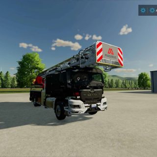 MAN M32L-AS-TGS 18510 DLK Magirus v1.0 FS22 Mod | Farming Simulator 22 Mod