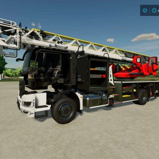MAN M32L-AS-TGS 18510 DLK Magirus v1.0 FS22 Mod | Farming Simulator 22 Mod