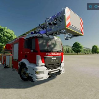 Mercedes-Benz Magirus DLK v1.0 FS22 Mod | Farming Simulator 22 Mod