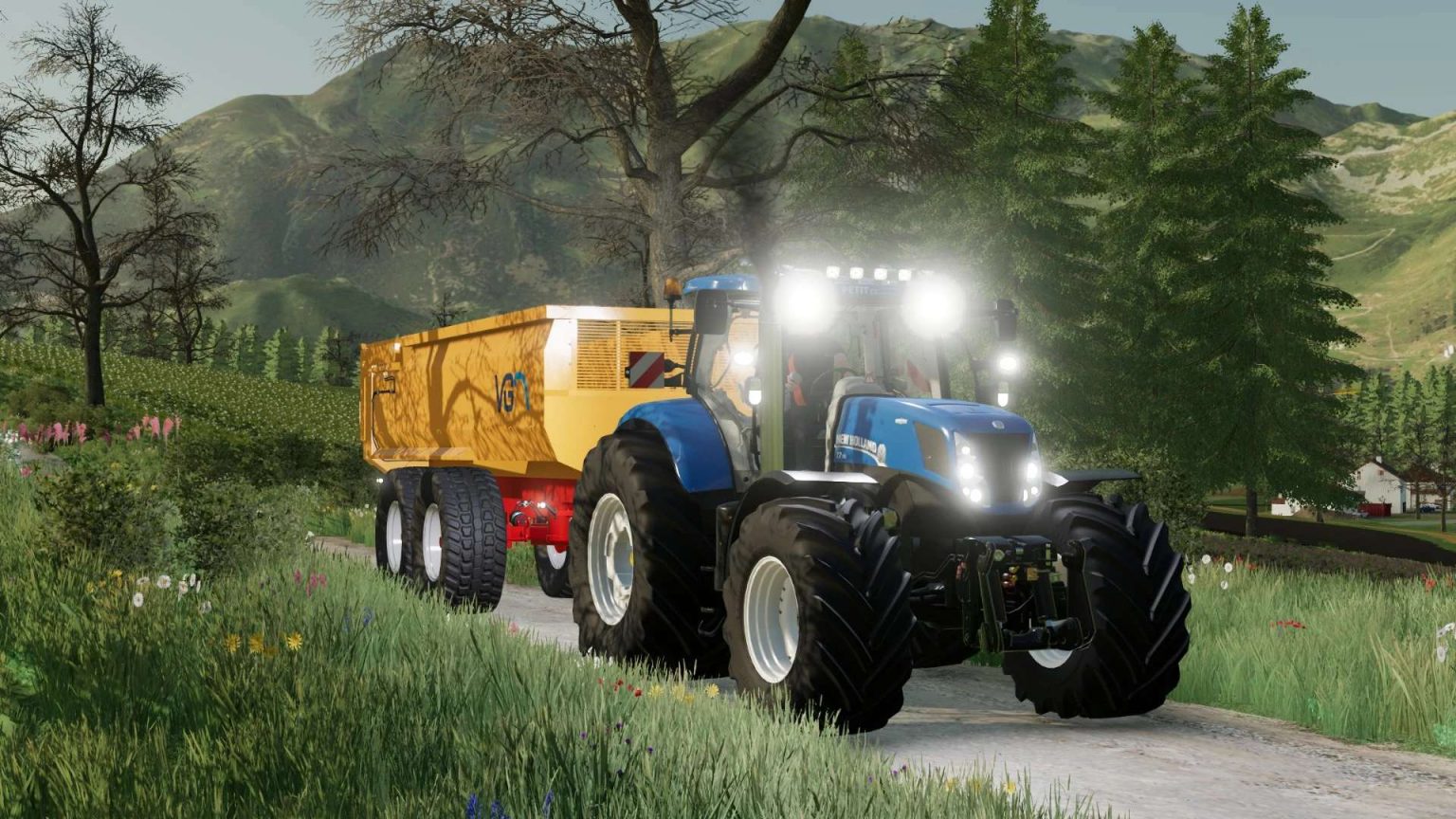 New Holland T7AC (SIMPLE IC) v1.0 FS22 Mod | Farming Simulator 22 Mod