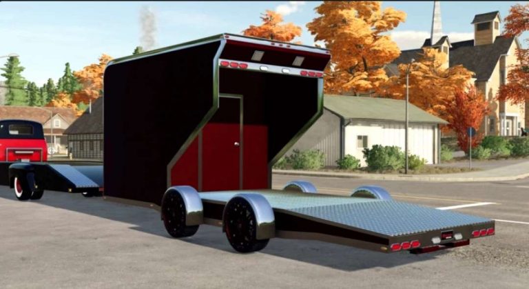 Race Car hauler v1.0 FS22 Mod | Farming Simulator 22 Mod