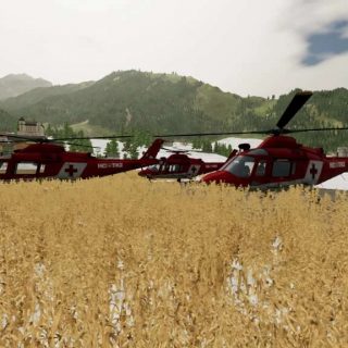 Rescue Chopper v1.0 FS22 Mod | Farming Simulator 22 Mod