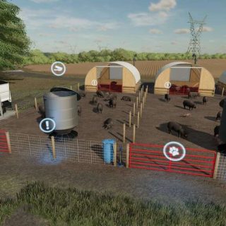Small Pig Pen v1.0 FS22 Mod | Farming Simulator 22 Mod