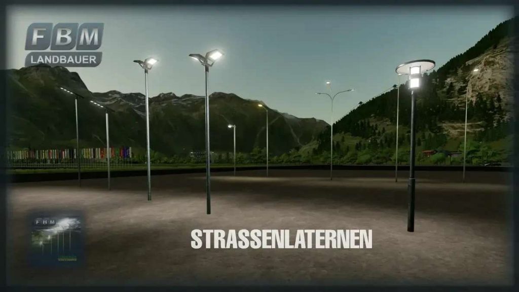 Street Lantern I v1.0 FS22 Mod | Farming Simulator 22 Mod