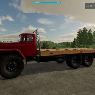 URAL Flatbed Autoload v1.2 FS22 Mod | Farming Simulator 22 Mod