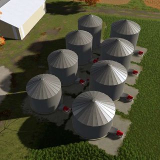 24 - 27 Grain Bins v1.0 FS22 Mod | Farming Simulator 22 Mod