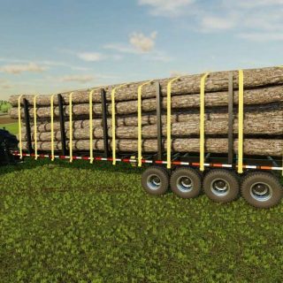 40' Lizard Flatbed Autoloading Bale Trailer v1.0.0.1 FS22 Mod | Farming ...