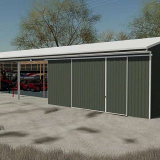40x120 Implement Shed v1.0 FS22 Mod | Farming Simulator 22 Mod