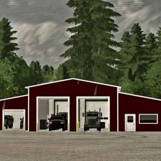 5 bay truck shop v1.0 FS22 Mod | Farming Simulator 22 Mod