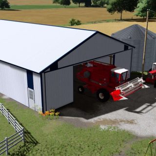 55x74 Machine Shed v1.0 FS22 Mod | Farming Simulator 22 Mod