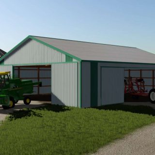 55x74 Machine Shed v1.0 FS22 Mod | Farming Simulator 22 Mod
