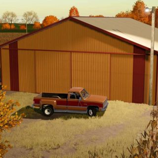55x74 Machine Shed v1.0 FS22 Mod | Farming Simulator 22 Mod