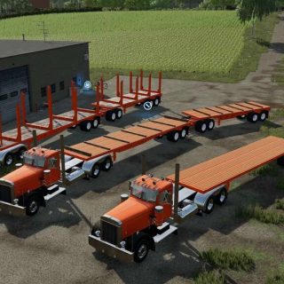 American Flatbed Pack v1.0.0.2 FS22 Mod | Farming Simulator 22 Mod